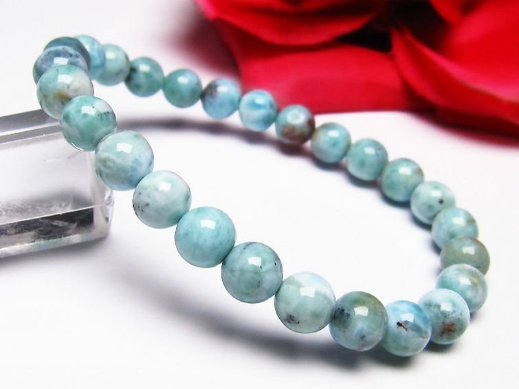 【未使用】誠安 超レア超美品AAA級天然ラリマーブレスレット[T7-20796]の落札情報詳細 - ヤフオク落札価格検索 オークフリー