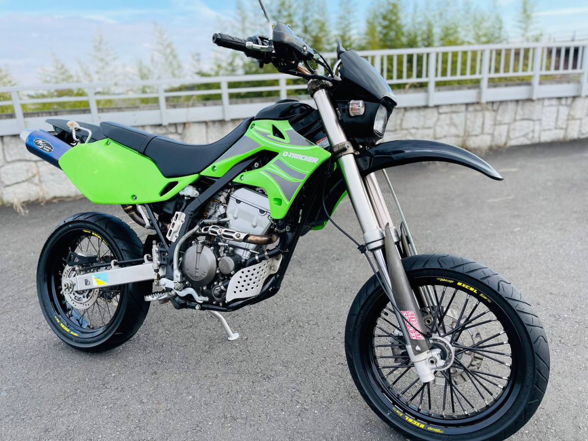 【傷や汚れあり】カワサキ Dトラッカー LX250E -A 14,350km D-Tracker モタード 中古車体 動画有！全国配送可！書類 ...