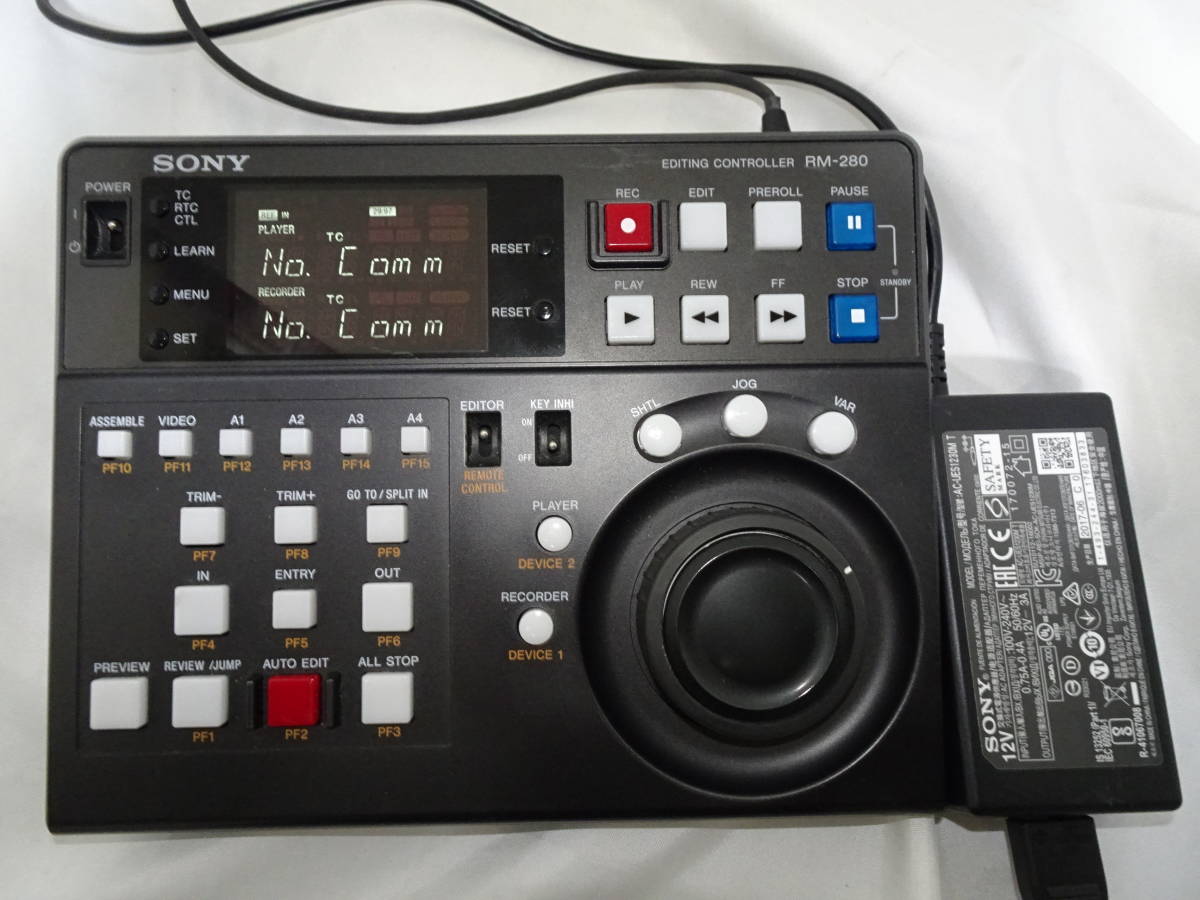 【やや傷や汚れあり】 SONY エディティングコントローラー RM-280 本体のみ の落札情報詳細| ヤフオク落札価格情報 オークフリー