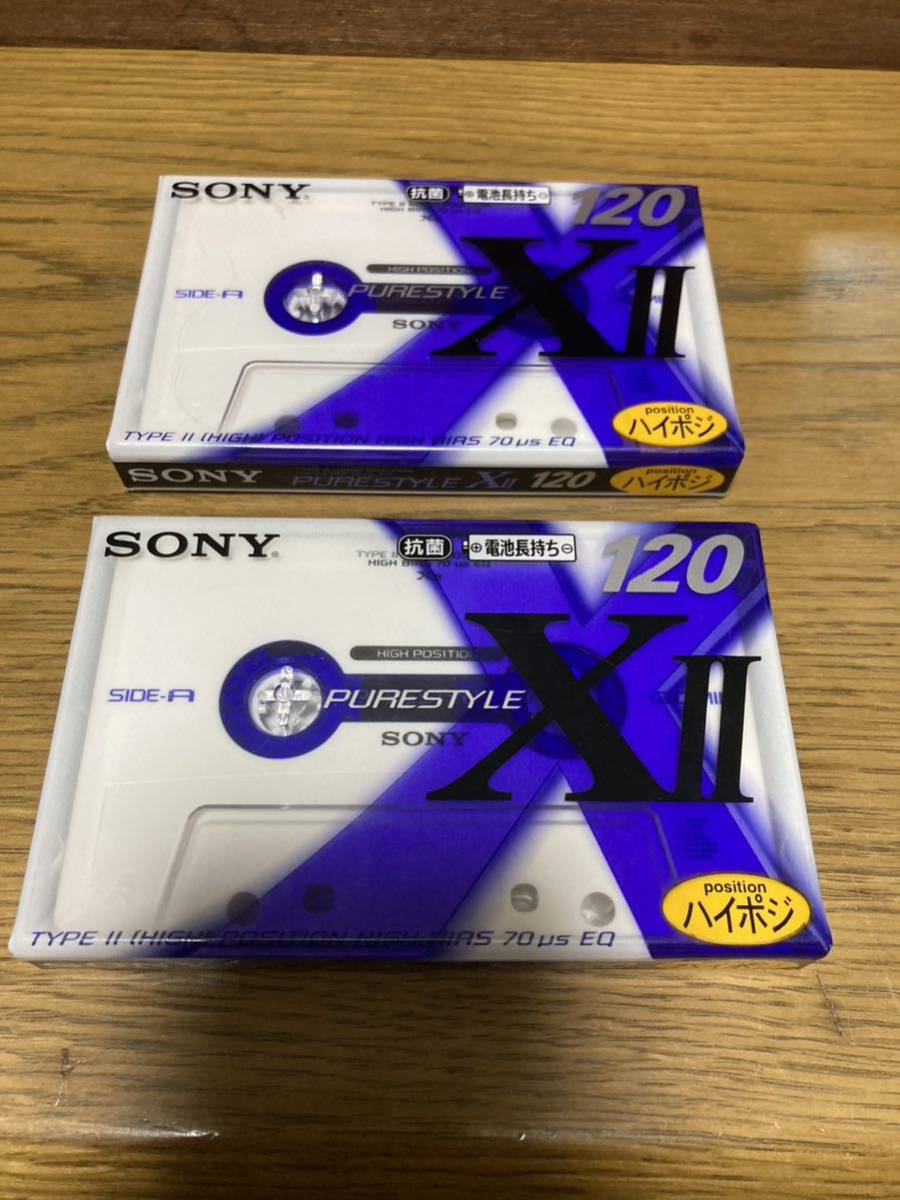 【未使用】SONY pure style X2 120分 カセットテープ 未使用 2本 希少 抗菌表示 ソニー ピュアスタイル X II ハイポジの落札情報詳細 - ヤフオク落札価格検索 オークフリー