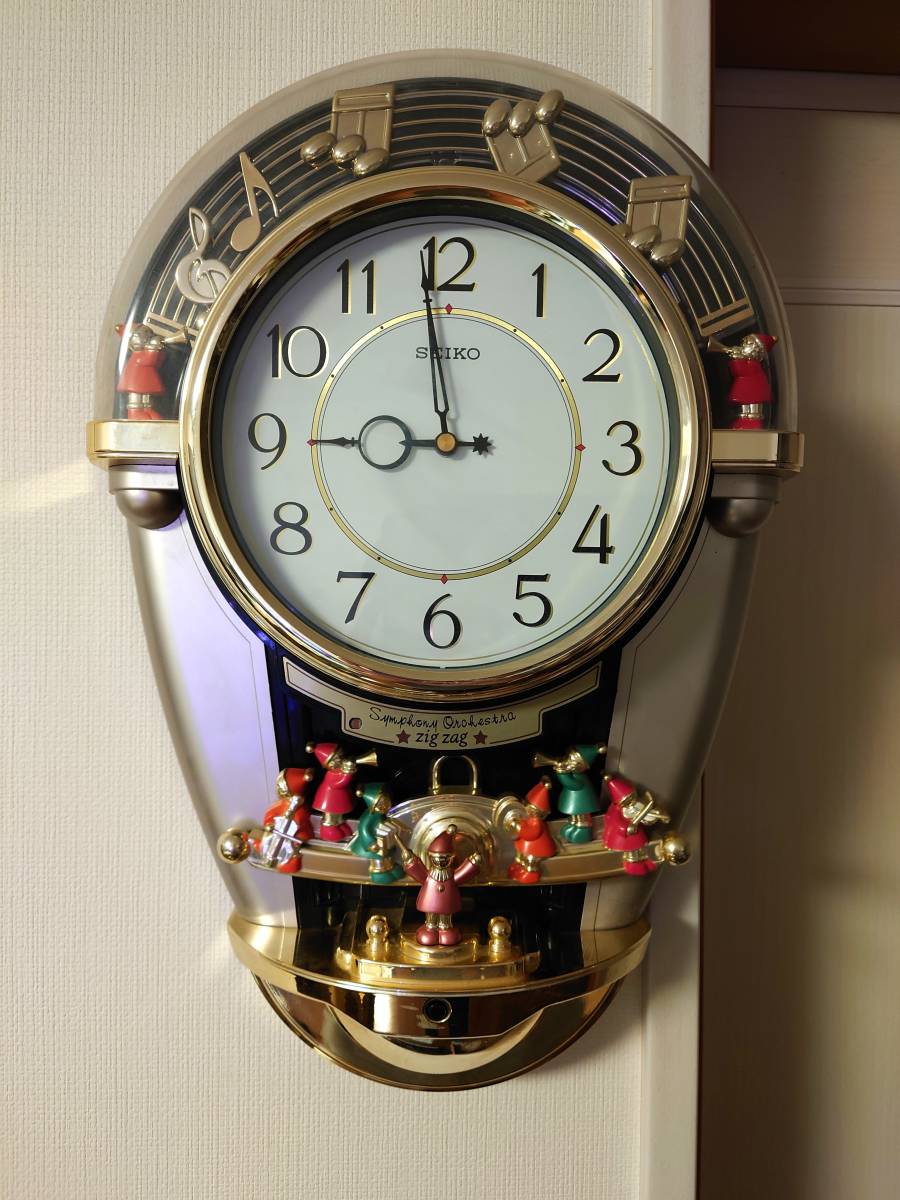 t0606 SEIKO セイコー AM-609 掛け時計 zig zag メロディ 現状品 の落札情報詳細| ヤフオク落札価格情報 オークフリー