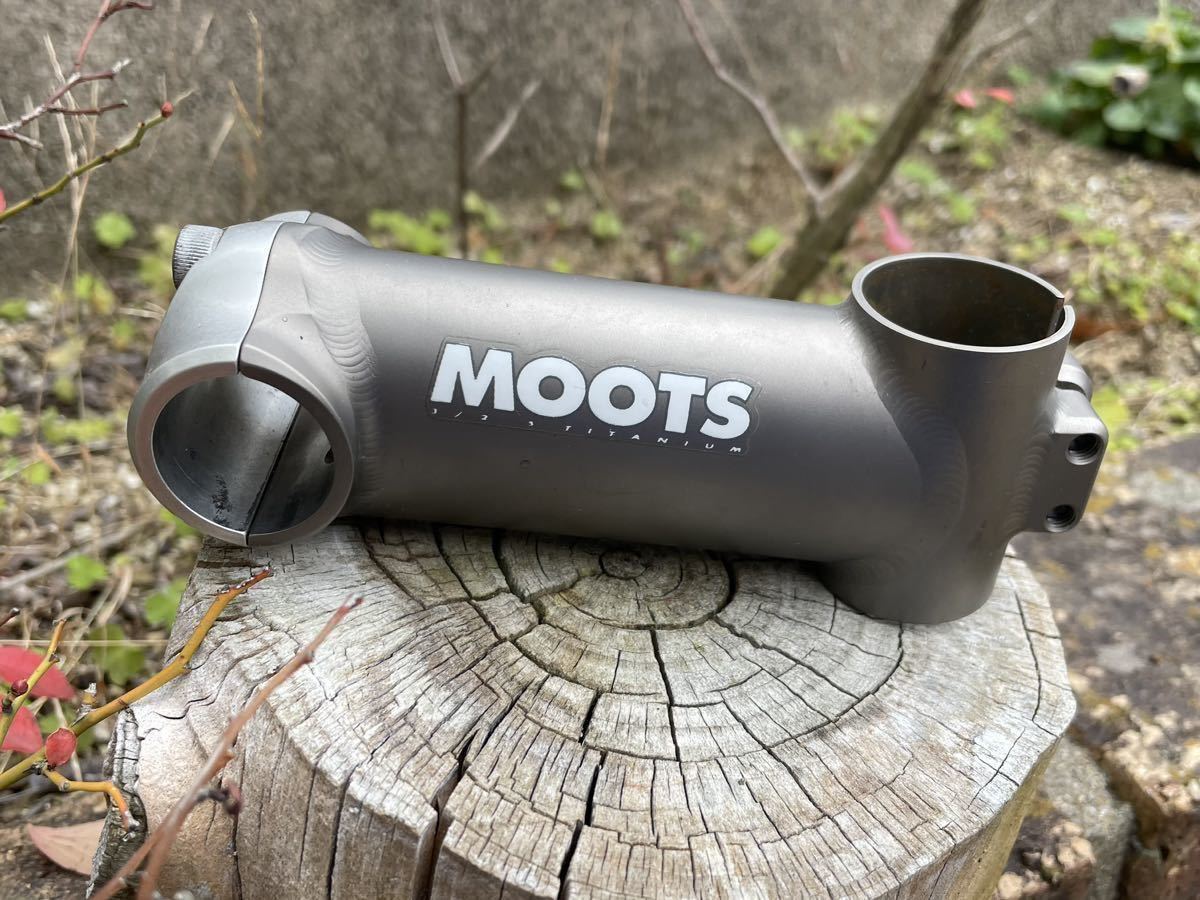 【目立った傷や汚れなし】美品！希少！moots beam mtn titanium stem ムーツ チタンステム マウンテン クルーザー ...