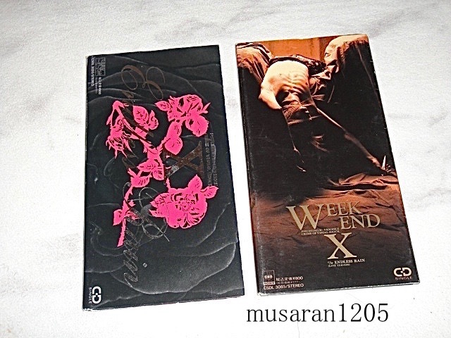 【傷や汚れあり】x エックス） 初回盤8cmcd セット Endless Rain Week End X Japan Hide