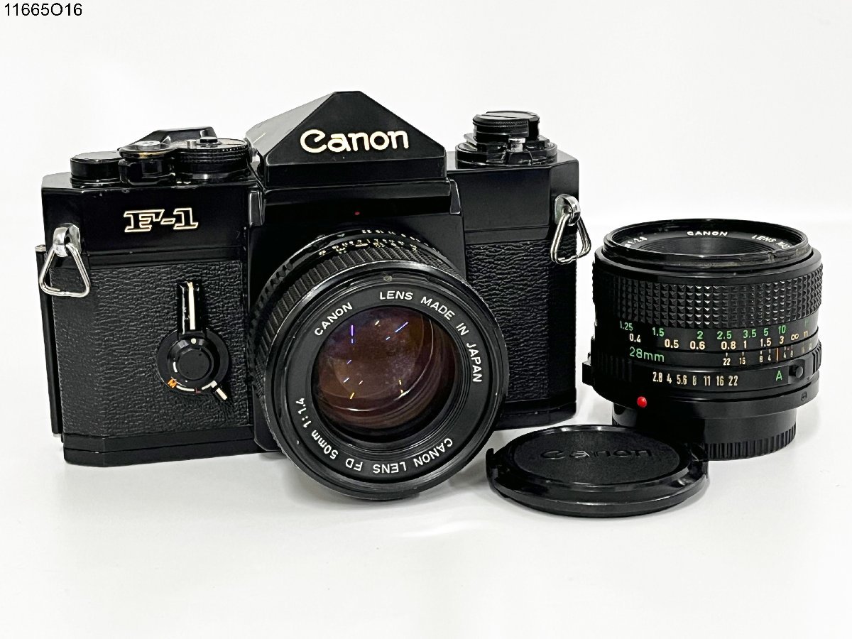 【傷や汚れあり】★Canon キャノン F-1 FD 50mm 1:1.4 28mm 1:2.8 一眼レフ フィルムカメラ ボディ レンズ ...