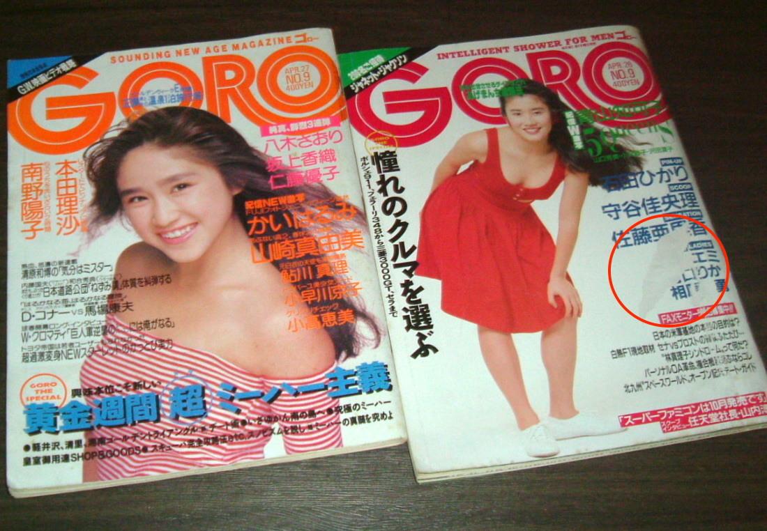 【やや傷や汚れあり】GORO 1989-90年2冊 石田ひかり&本田理沙pin/青山知可子/山崎真由美/八木さおり/坂上香織/仁藤優子/鮎川真理の落札情報詳細 - Yahoo!オークション落札 ...
