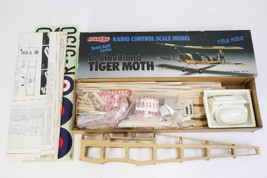 【目立った傷や汚れなし】★OK模型 PILOT★タイガーモス号 ラジコン用 バルサキット スケールモデル 模型★De Havilland TIGER MOTH【パーツ現状】★508v12の落札 ...