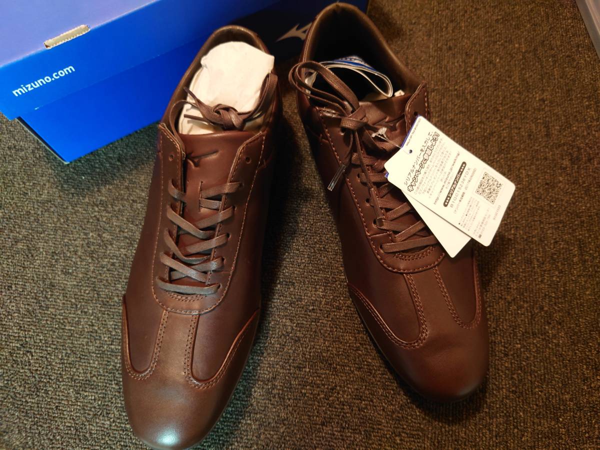 【未使用】【未使用②】ミズノ★LD40 CROSS★26.5 3E★ウォーキングシューズ★茶／ブラウン／バーガンディ★レザー／天然皮革の落札情報詳細 - ヤフオク落札価格検索 オークフリー