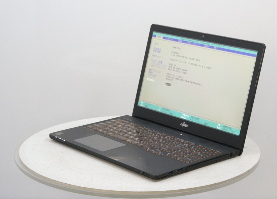 【傷や汚れあり】FUJITSU FMVA77RB LIFEBOOK AH77/R Core i7 4712HQ 2.30GHz 8GB 現状品 ...