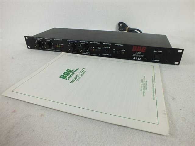 【やや傷や汚れあり】BBE 422A SONIC MAXIMIZER マキシマイザーの落札情報詳細 - ヤフオク落札価格情報 オークフリー