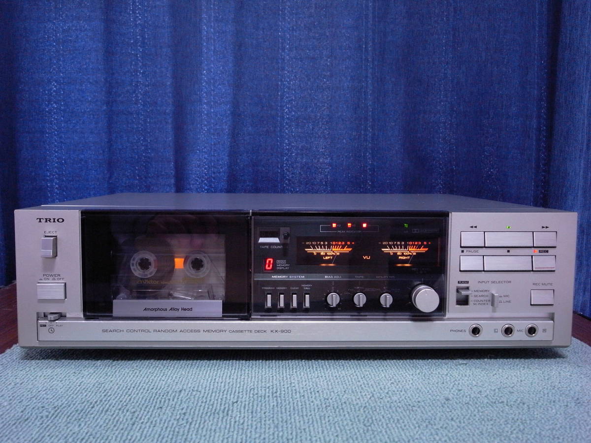 【やや傷や汚れあり】TRIOトリオKENWOODケンウッドKX-900カセットデッキ動作確認済み品★アモルファスアロイヘッド搭載★の落札情報詳細 - ヤフオク落札価格検索 オークフリー