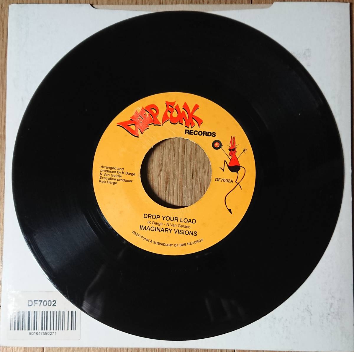 【やや傷や汚れあり】DEEP FUNK 45 7インチ Imaginary Visions / Drop Your Load DF7002 ...