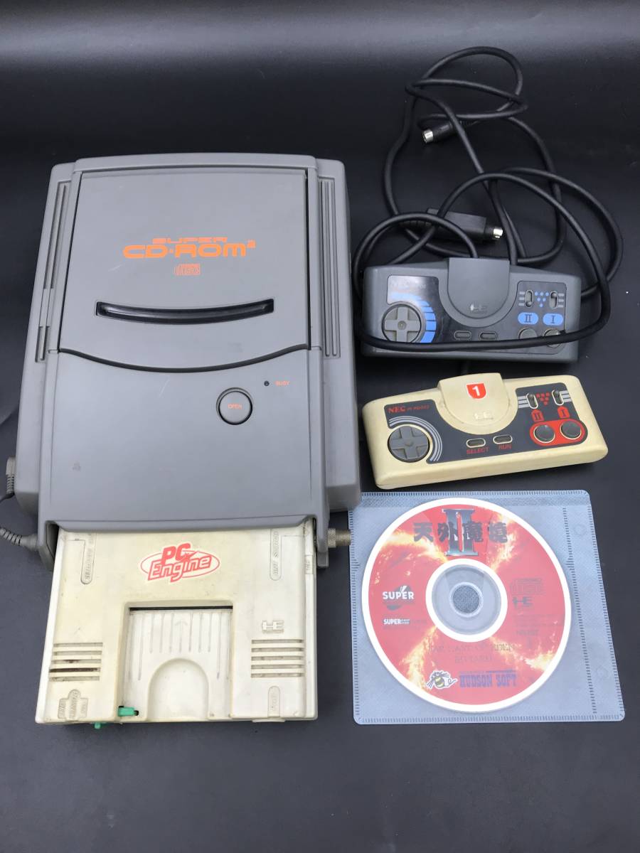 【傷や汚れあり】0317-05 SUPER CD-ROM,PC Engine,コントローラー,ソフト まとめて 通電・動作未確認 ジャンク ...