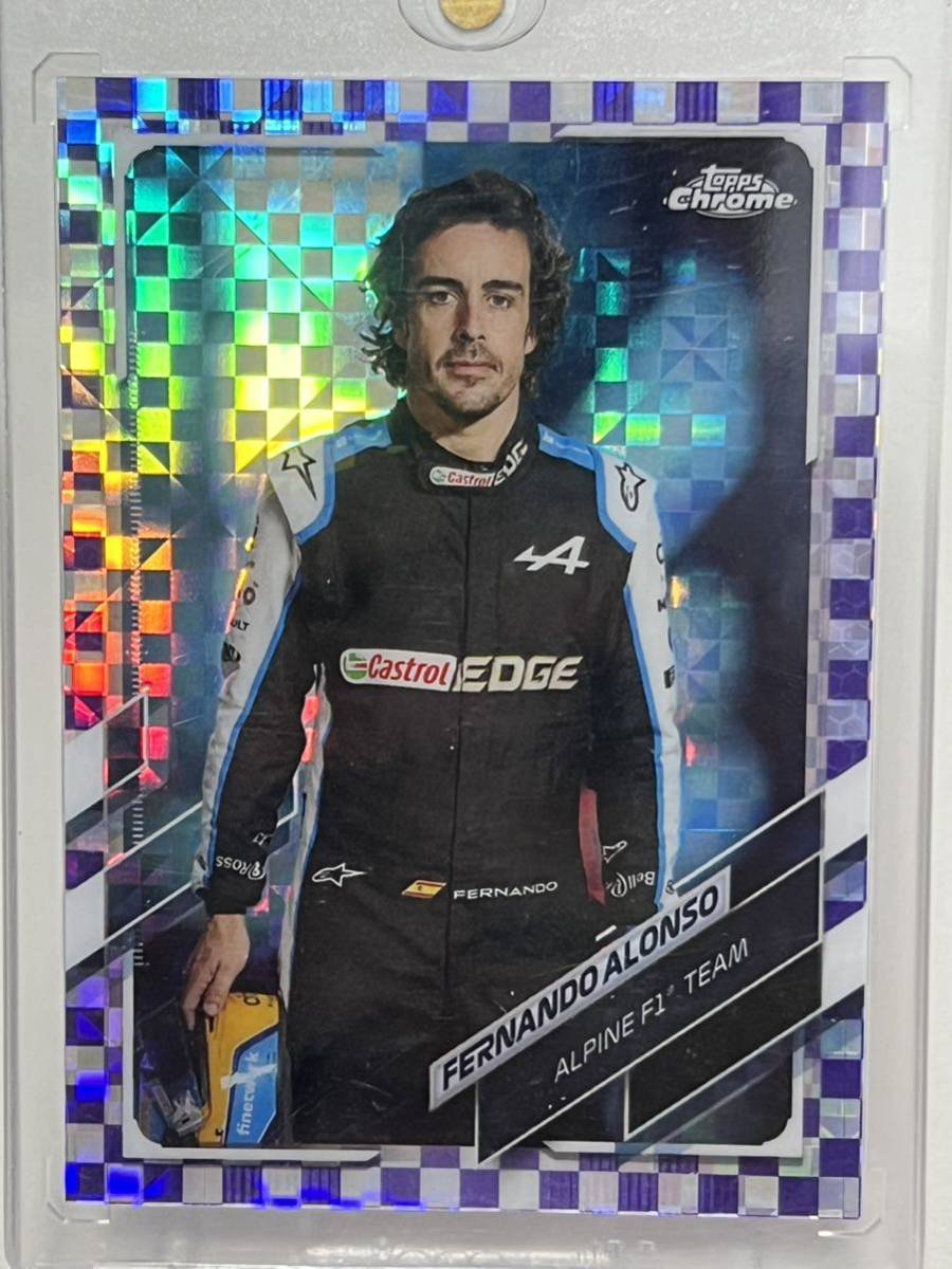 【目立った傷や汚れなし】【2022 Topps Chrome Formula 1 HOBBY】FERNANDO ALONSO Purple ...