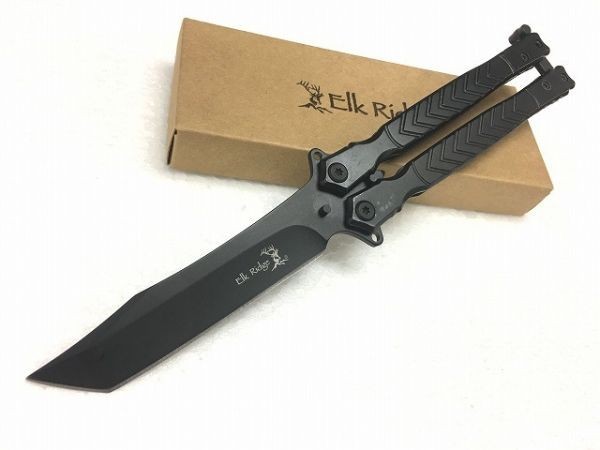 【未使用】T003B★Elk Ridge 精巧バタフライナイフ タントーブレード クボタン BALISONG MODELの落札情報詳細 - Yahoo!オークション落札価格検索 オークフリー