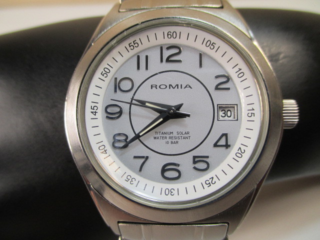 【傷や汚れあり】☆ROMIA ロミア ソーラーチタン メンズ腕時計(RM-901M)!!の落札情報詳細 - Yahoo!オークション落札価格検索 オークフリー