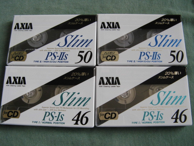 【未使用】AXIA カセットテープ PS-Ⅰs 46 PS-Ⅱs 50 計4本 未開封品の落札情報詳細 - ヤフオク落札価格検索 オークフリー
