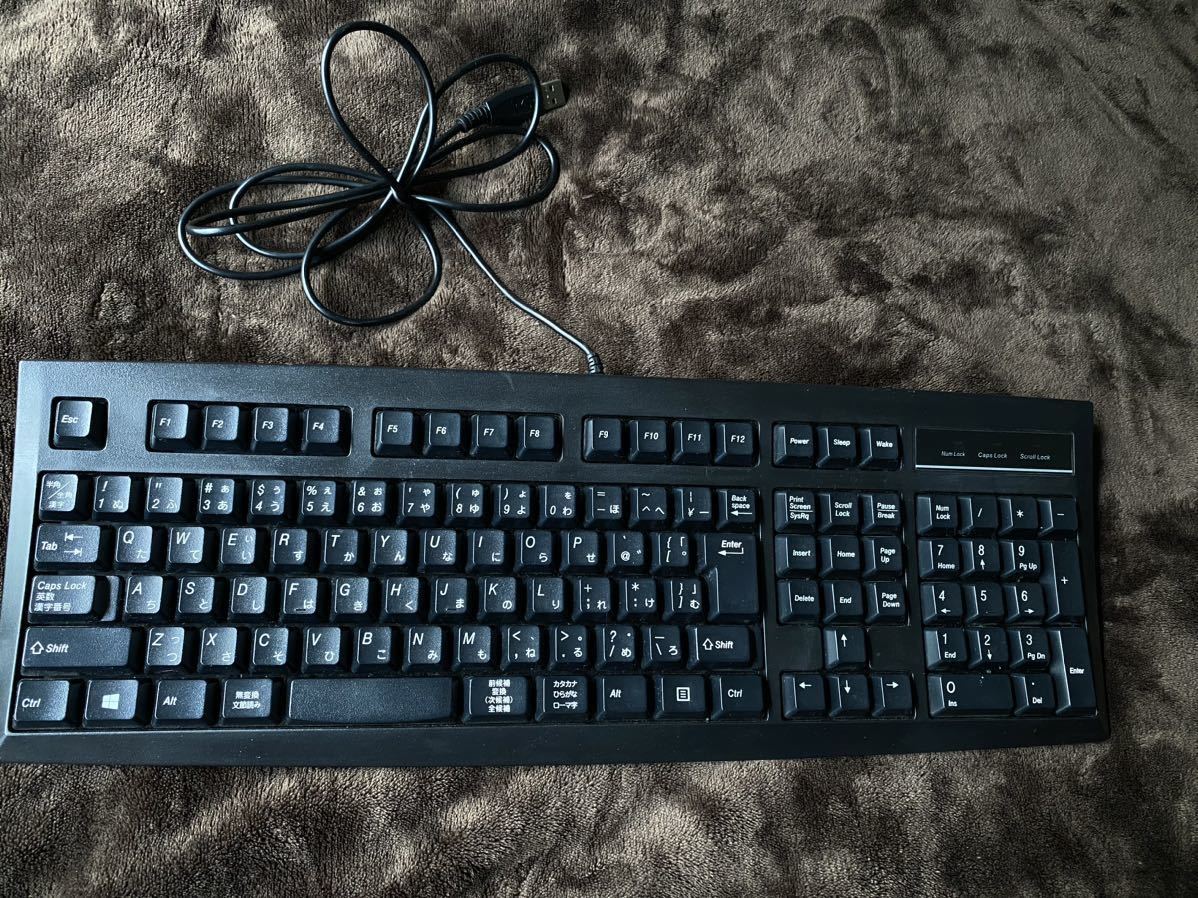 【目立った傷や汚れなし】動作確認済み キーボード モデル K297 USB 有線 FCC ID:FKD46AK297の落札情報詳細 ...