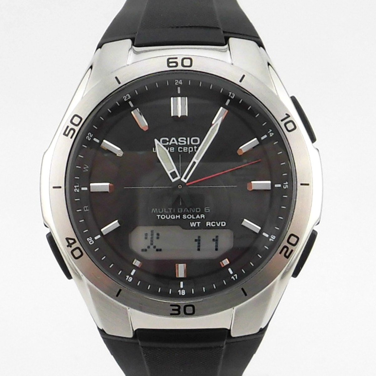 【目立った傷や汚れなし】4765 【1円開始】 カシオ / CASIO 腕時計 ウェーブセプター WAVECEPTOR WVA-M640 ...