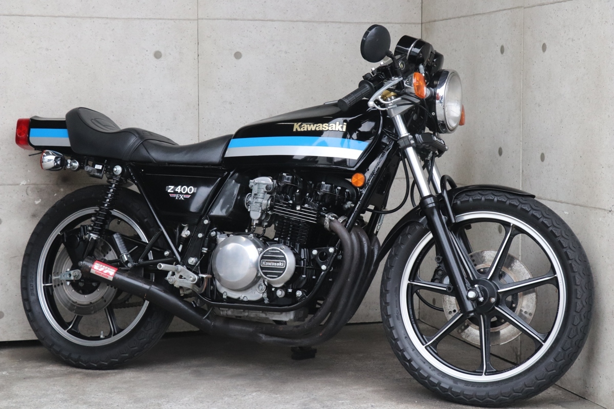 【目立った傷や汚れなし】横浜～ Kawasaki 旧車 Z400FX E3 エボニー カスタム レストア 極上 好調 の落札情報詳細 - Yahoo!オークション落札価格検索 オークフリー
