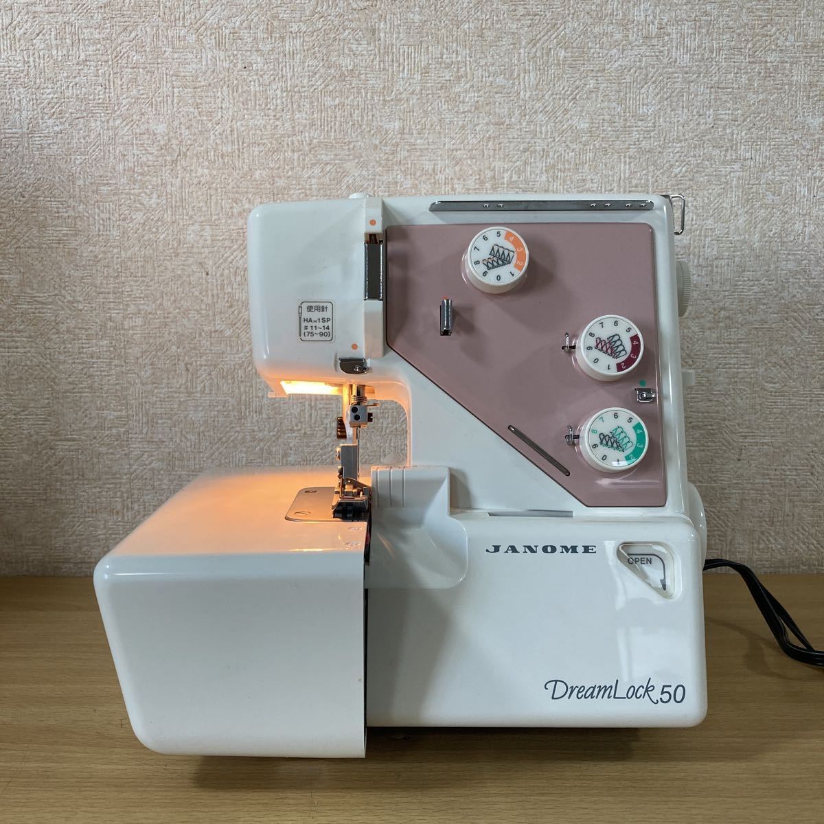 【やや傷や汚れあり】JANOME ジャノメ DreamLock50 MODEL 786型 機種 DL-50型 ミシン コンパクトミシン 家庭用 ...