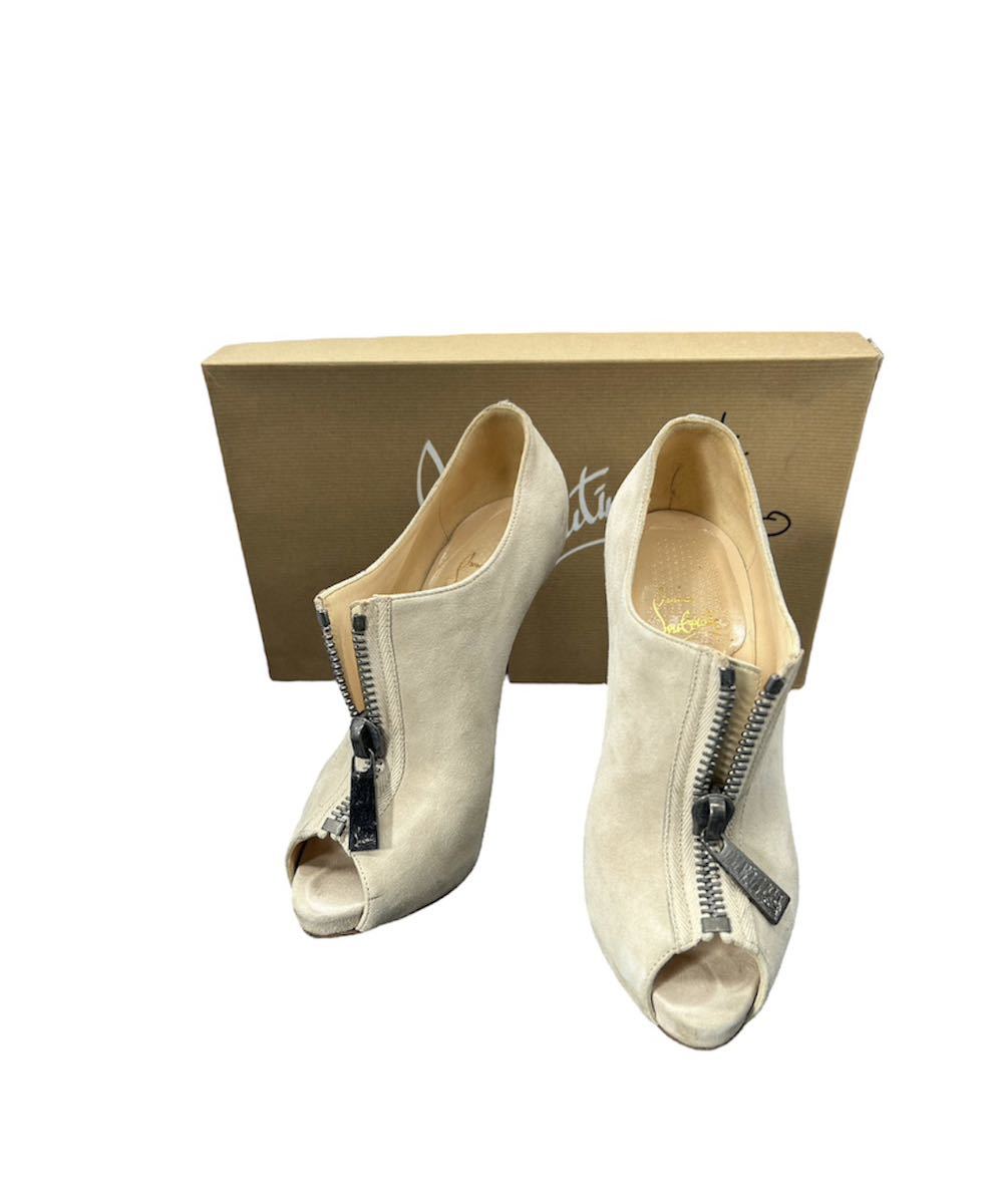【傷や汚れあり】Christian Louboutin クリスチャンルブタン ベージュ サイズ 37 23.5cm ヒール パンプス ルブタン ...