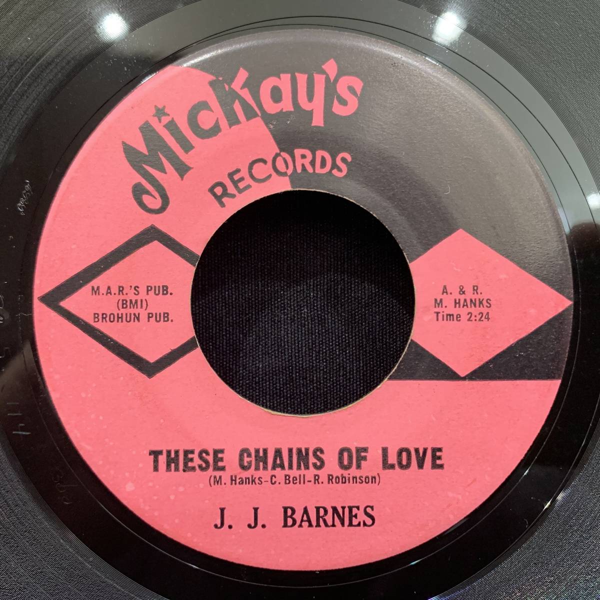 【目立った傷や汚れなし】【EP】J. J. Barnes - These Chains Of Love / Color-Green US盤 Mickay's Records 3114の落札情報 ...