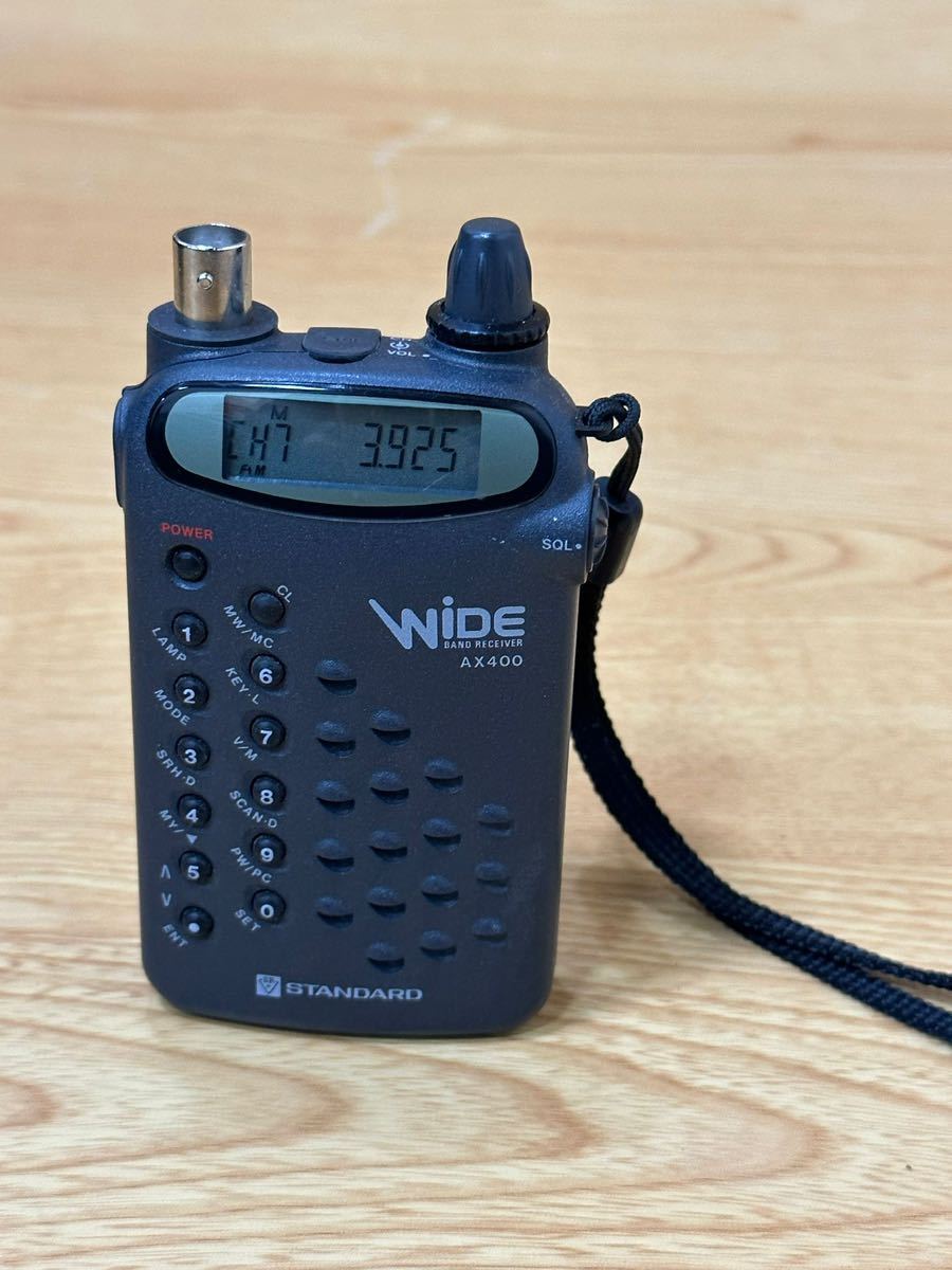 【やや傷や汚れあり】☆ STANDARD スタンダード MODEL AX400 WIDE BAND RECEIVER ハンディ トランシーバー ...
