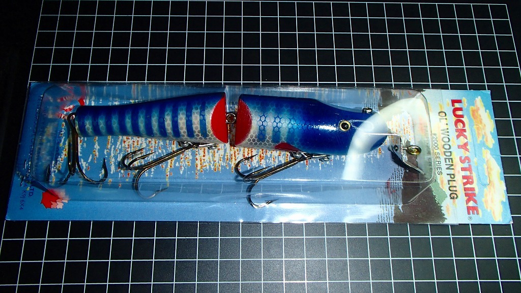 【未使用】【#2000】Luky Struke ラッキーストライク OL'WOODEN PLUG OLウッドゥンプラグ ウッデンプラグ ウッドプラグ 約145mm リップ含まず）約38gの落札 ...