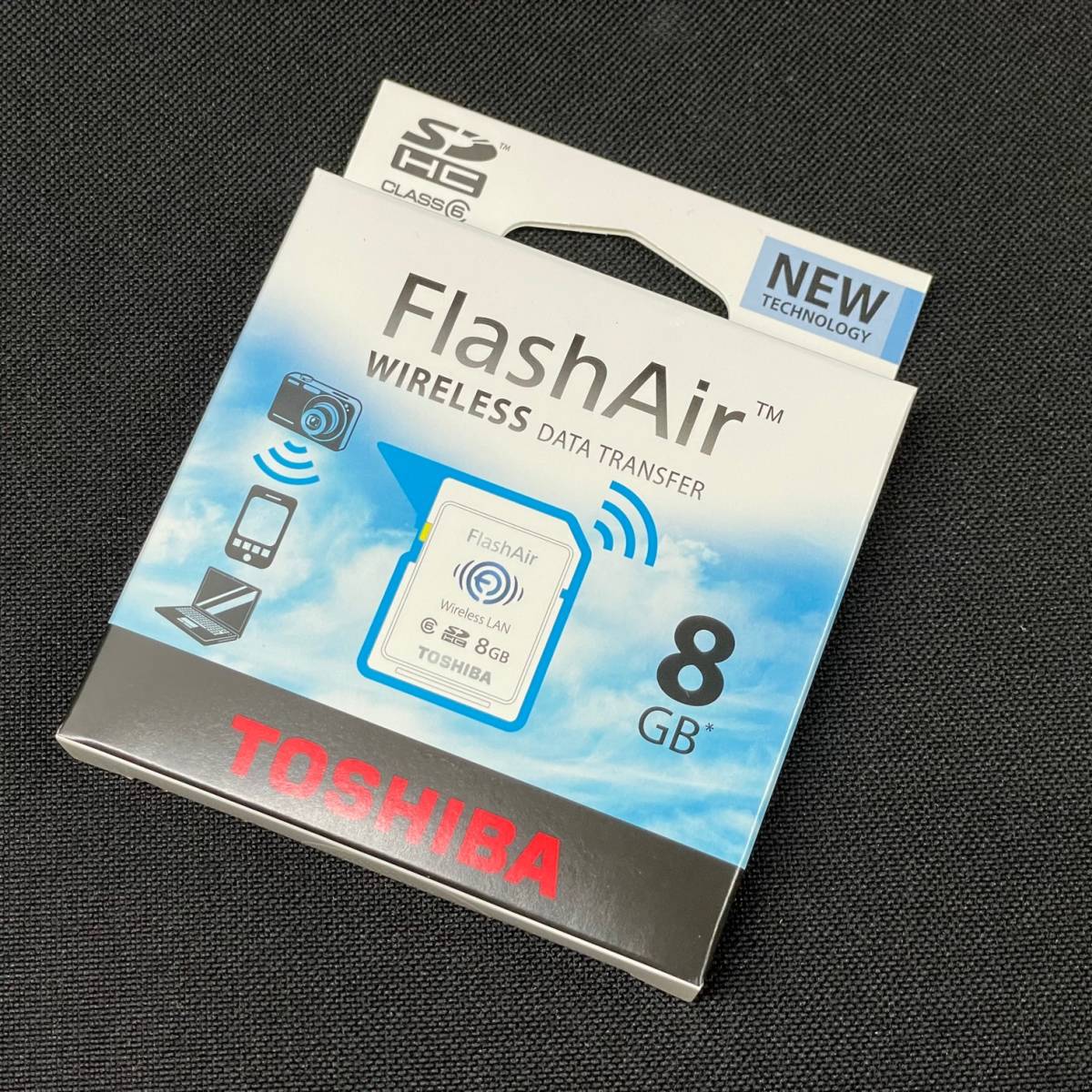 【未使用】 TOSHIBA FlashAir W-03 8GB SDHCカード Class10 無線LAN/Wi-Fi搭載 3枚セット の落札 ...