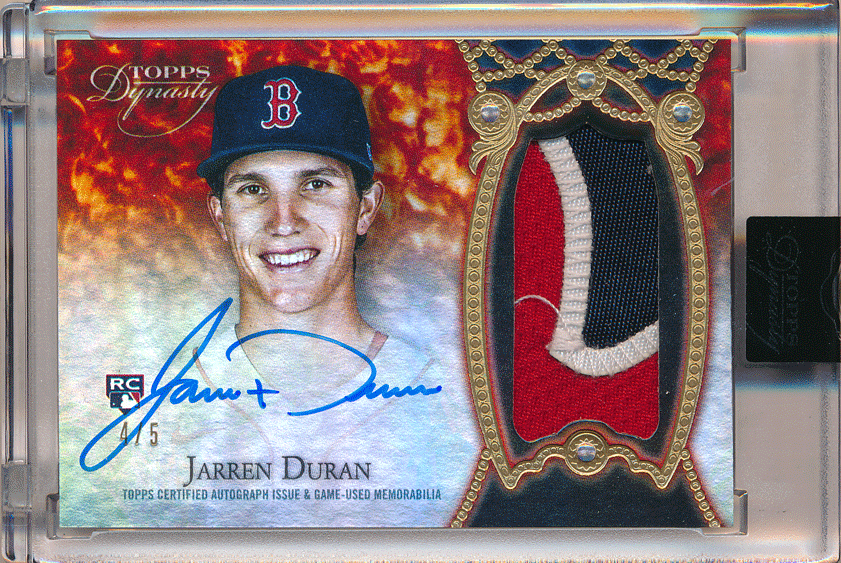 【目立った傷や汚れなし】Jarren Duran MLB 2022 Topps Dynasty RC Rookie Black ...