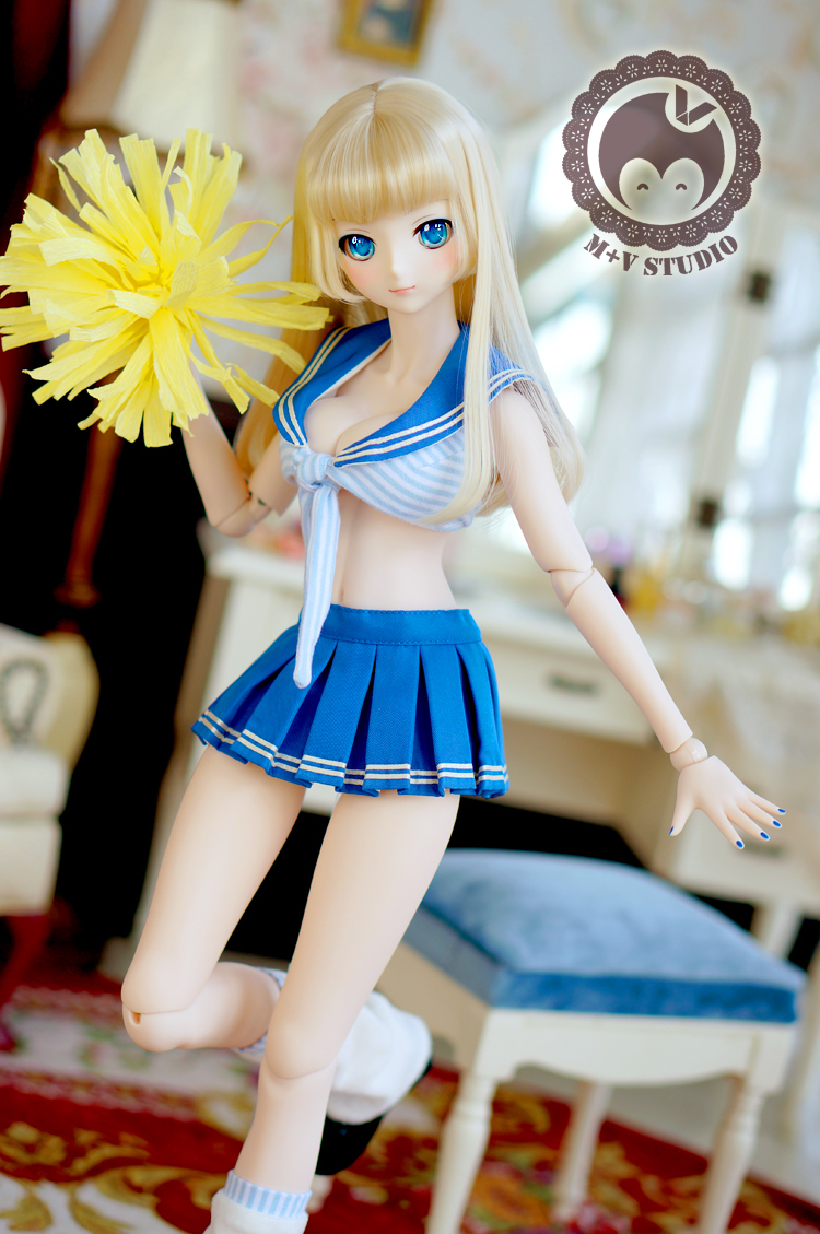 【未使用】DD(M/L胸)、可愛いチアリーダー制服4点セット★ブルーの落札情報詳細 - ヤフオク落札価格検索 オークフリー