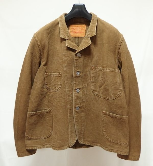 【やや傷や汚れあり】WAREHOUSE ウエアハウス 直営店限定 Lot 2161 TAILOR STYLE JACKET BROWN ...