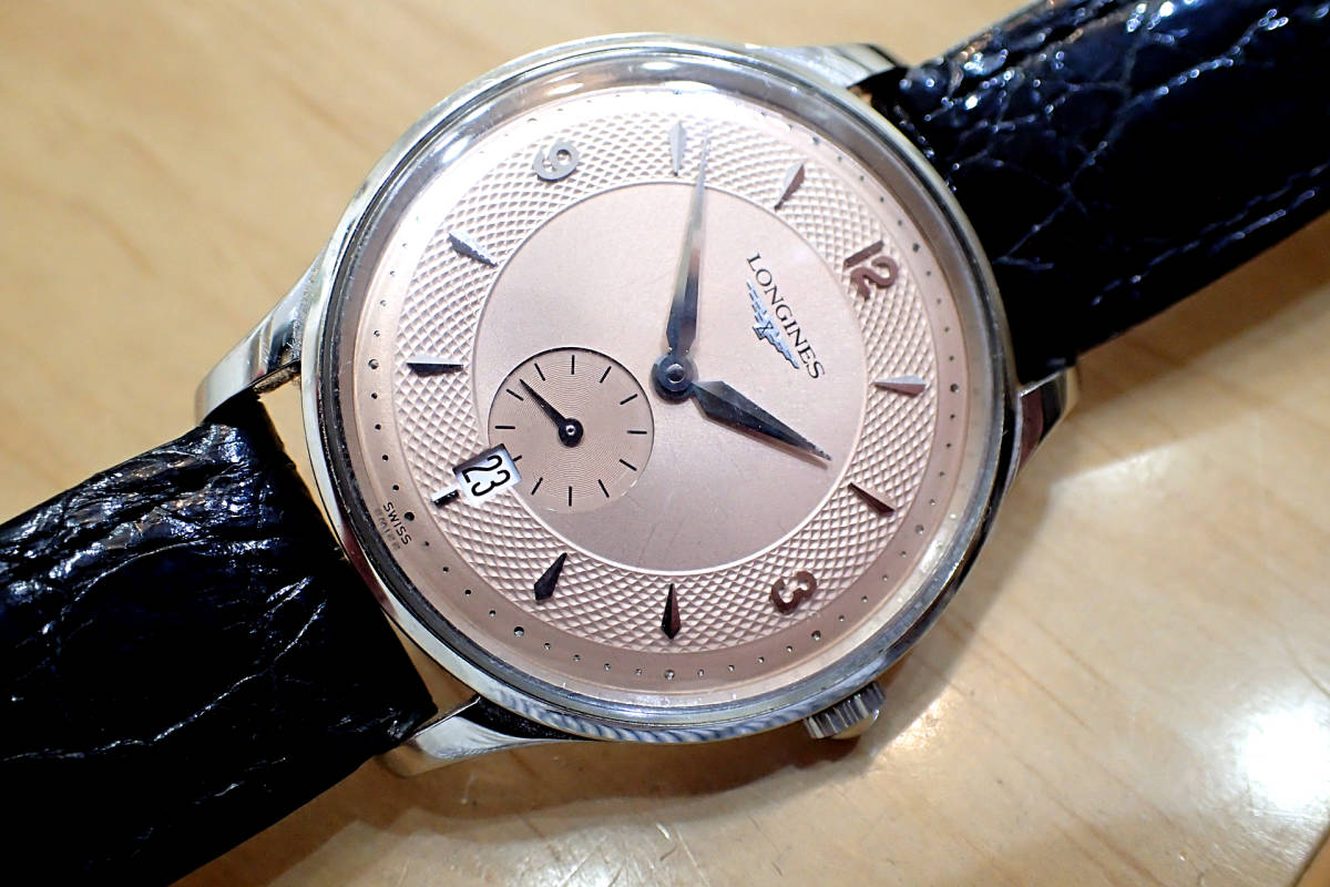Y339-I13-553 ロンジン LONGINES グランドクラシック メンズ クオーツ L4.655.2 デイト ネーム入 腕時計 不動② ...