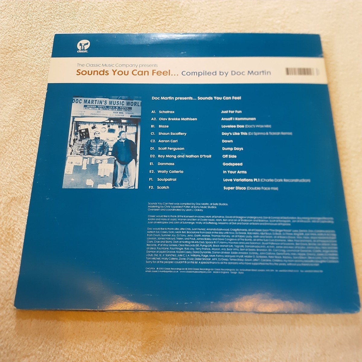 【目立った傷や汚れなし】V.A. SOUNDS YOU CAN FEEL / COMPILED BY DOC MARTIN /12インチ X ...