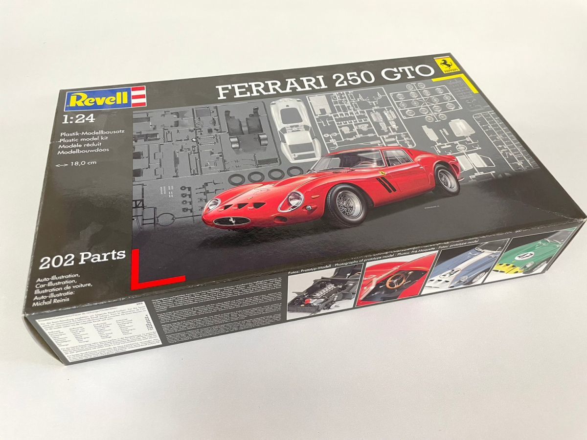 【傷や汚れあり】H334-K46-285 Revell レベル FERRARI 250 GTO フェラーリ 202 Parts 1:24 ...