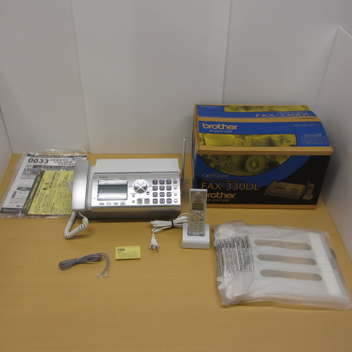 【傷や汚れあり】C328 brother ブラザー FAX-330DL 電話機 デジタルコードレス 親機子機セットの落札情報詳細 - ヤフオク落札価格検索 オークフリー