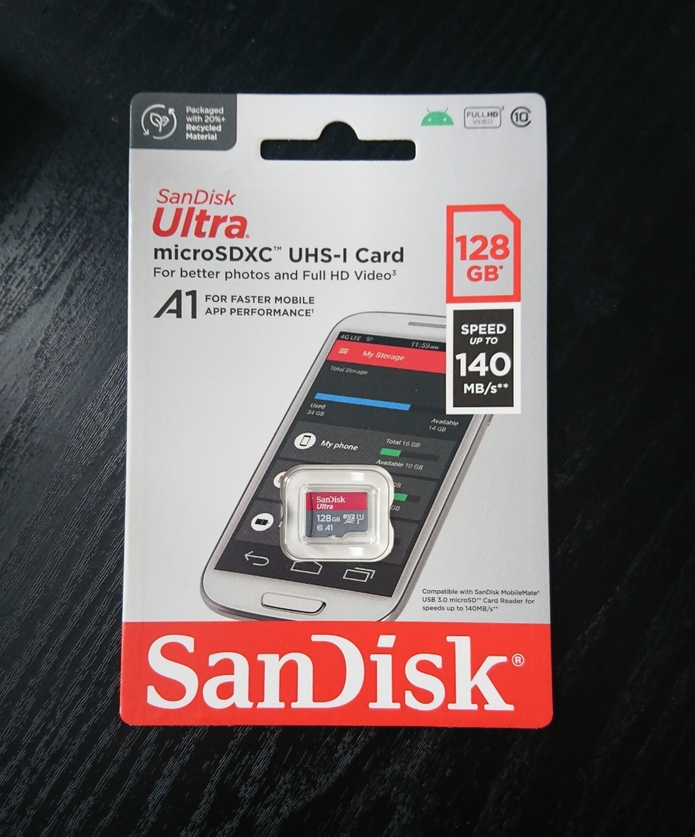 【未使用】(送料無料 )SandiskマイクロSDカード128GB 140mb/sの落札情報詳細 - ヤフオク落札価格検索 オークフリー