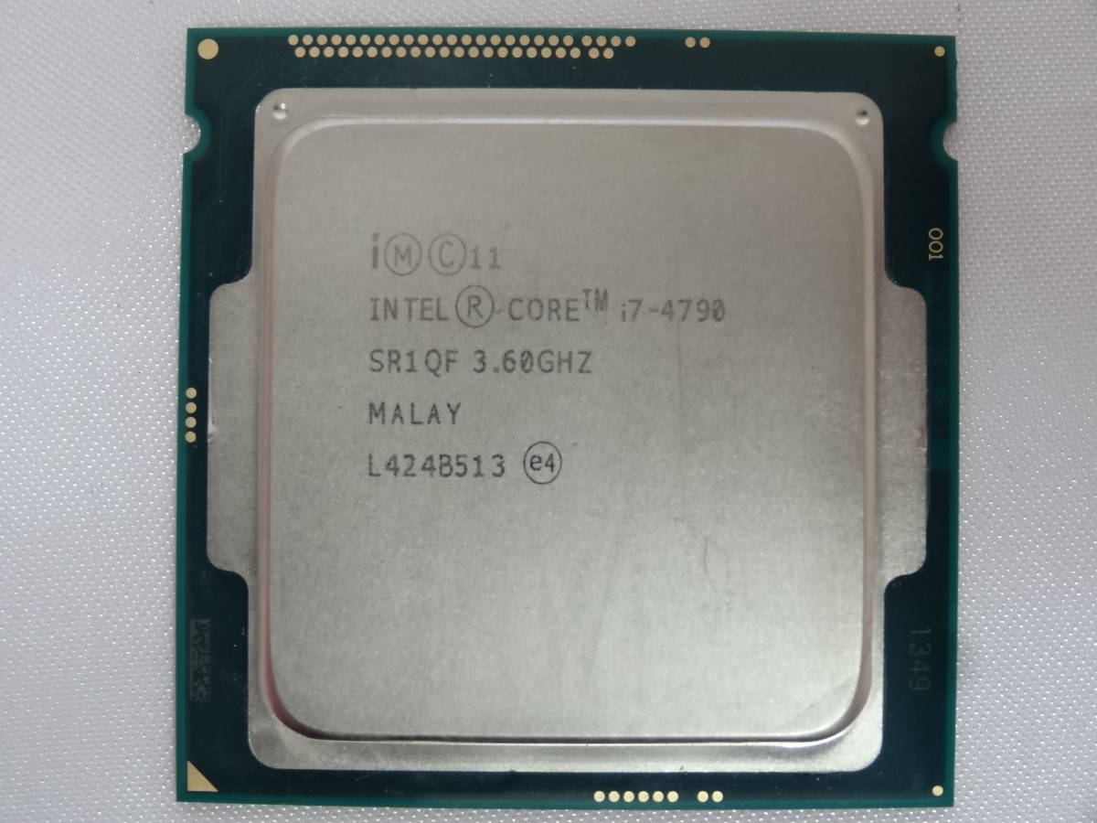 【やや傷や汚れあり】★Intel /CPU Core i7-4790 3.60GHz 起動確認済み！★②の落札情報詳細 - ヤフオク落札価格 ...