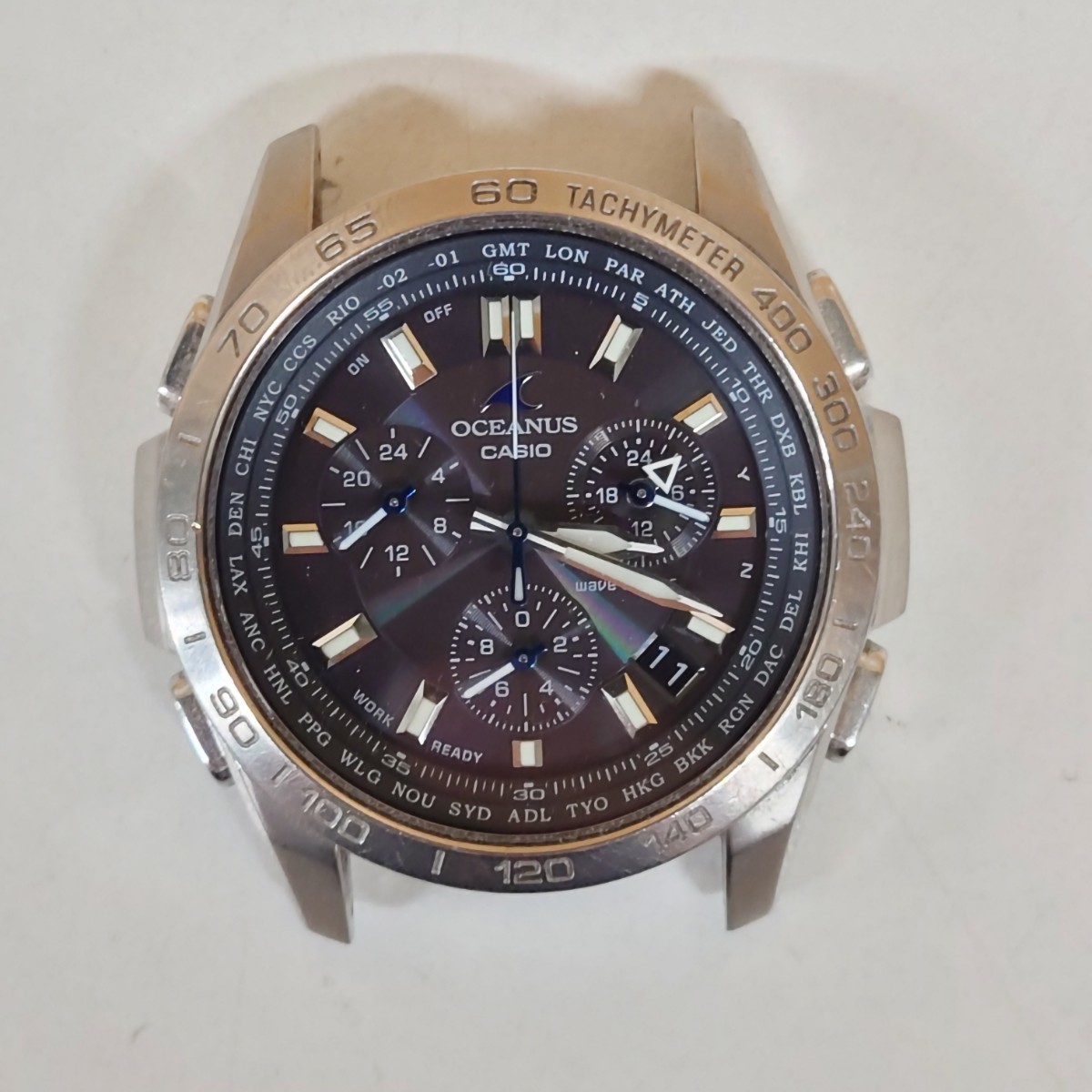 【やや傷や汚れあり】1円~【実動】カシオ CASIO オシアナス OCEANUS OCW-600 電波ソーラー TOUGH SOLAR メンズ ...
