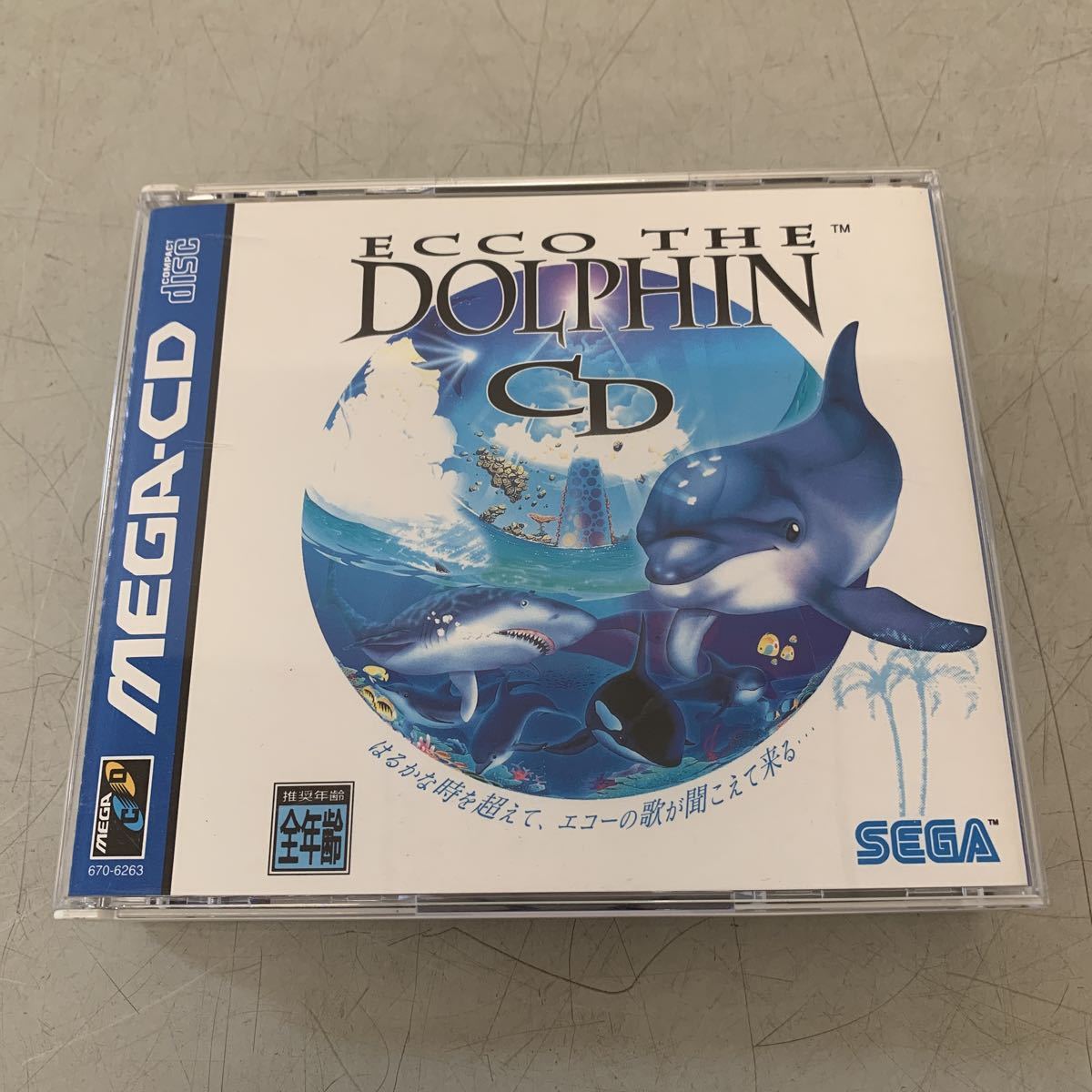 【やや傷や汚れあり】エコー・ザ・ドルフィン メガCD セガ ソフト MEGA CD ECCO THE DOLPHIN CD 動作未確認 帯付き ケースに傷ありの落札情報詳細 - ヤフオク落札 ...