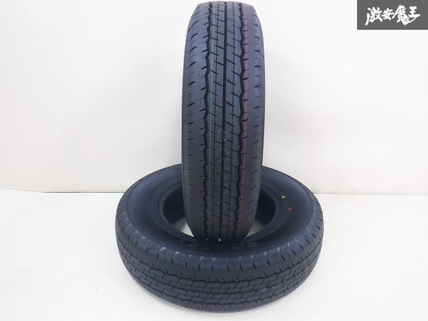 【やや傷や汚れあり】美品！！バリ山 DUNLOP ダンロップ SP175W 195/80R15 107/105LT 2022年製 タイヤ 2本 ハイエース ハイラックス キャラバン 等に 即納 ...
