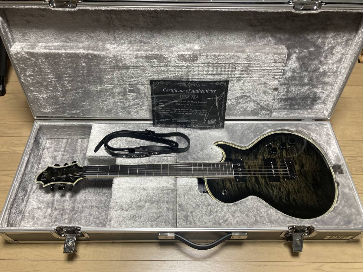 【目立った傷や汚れなし】ESP ECLIPSE S-V QUILT Sig. 30本限定生産品 LUNA SEA SUGIZOさんモデルの落札情報詳細 - ヤフオク落札価格検索 オークフリー
