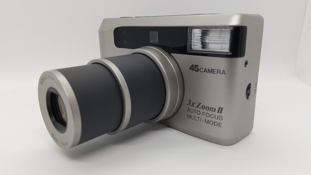 【目立った傷や汚れなし】★良品★コニカ KONICA 45 CAMERA 3Ⅹ ZOOM ⅱ コンパクトフィルムカメラ【動作品】 ＃0730-7の落札情報詳細 - ヤフオク落札価格検索 オークフリー