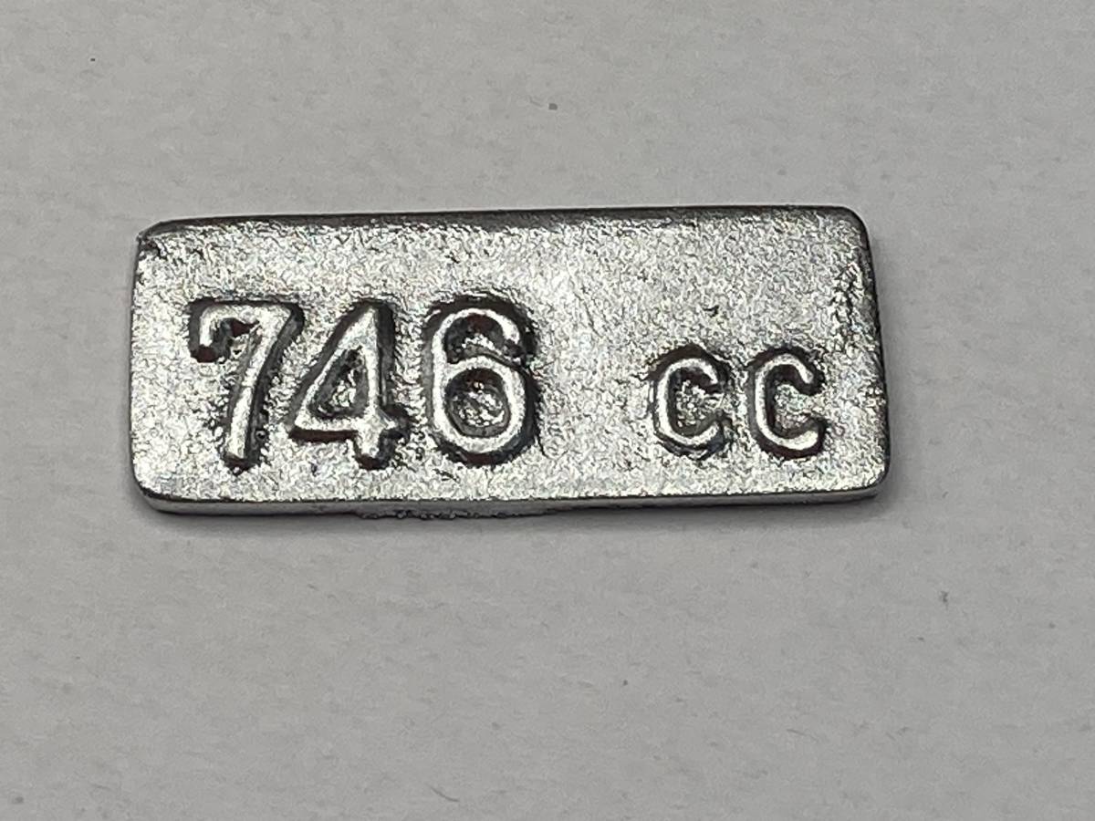 【やや傷や汚れあり】カワサキ 750RS Z750FX 746cc シリンダーエンブレム 銀塗装 車検等 KAWASAKI Z1 Z2 KZ1000Mk2 Z1R Z1-R RS750 ...