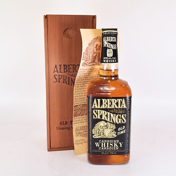【未使用】古酒 カナディアンウイスキー ALBERTA SPRINGS 750ml 40％ 木箱 Z2094の落札情報詳細 - ヤフオク落札 ...