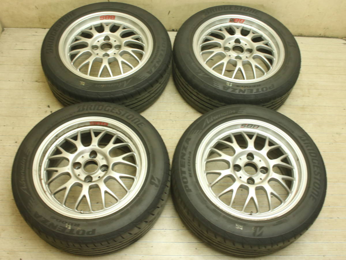 【傷や汚れあり】送料無料 BBS RG-F RG359 195/55R15 15 × 7J PCD 100 4H 4本 シルバー FORGED 軽量 鍛造の落札情報詳細 - ヤフオク落札価格 ...