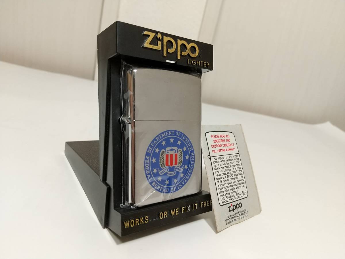 【未使用】1990年1月製FBI紋章ビンテージZIPPO未使用品★Federal Bureau of Investigation 連邦捜査局 ...