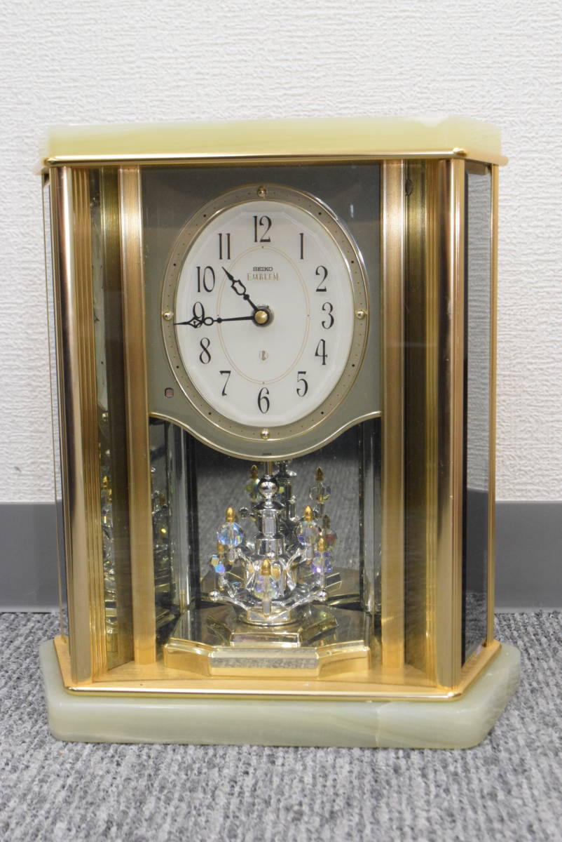 【傷や汚れあり】H1C★稼働OK☆SEIKO セイコー EMBLEM エンブレム オルゴール内蔵 置時計★の落札情報詳細 - ヤフオク落札価格 ...