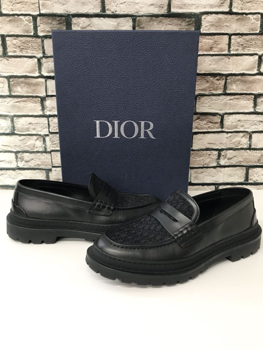 【目立った傷や汚れなし】☆DIOR ディオール☆EXPL LOAFER CALF JACQUARD オブリークジャカードカーフレザーローファーシューズの落札情報詳細 - Yahoo ...