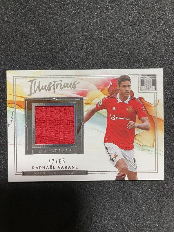 【目立った傷や汚れなし】2022-23 Panini Impeccable Soccer Raphael Varane Illustrious ...